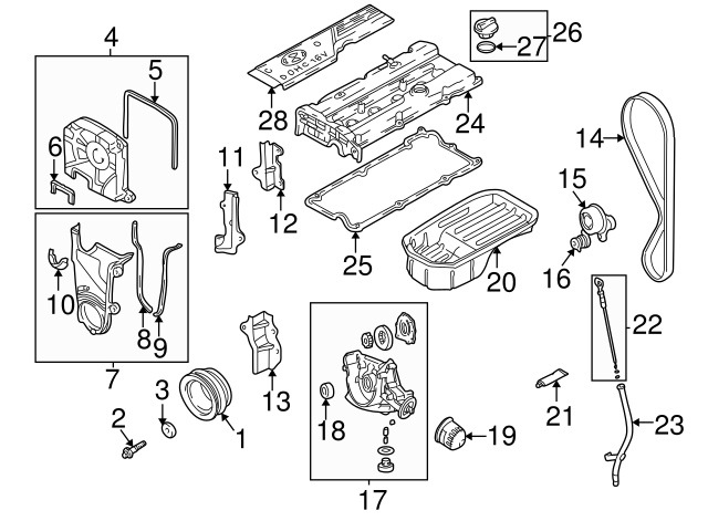 2244126003 Прокладка крышки клапанов (dohc) KIA HYUNDAI | Запчасти на ...