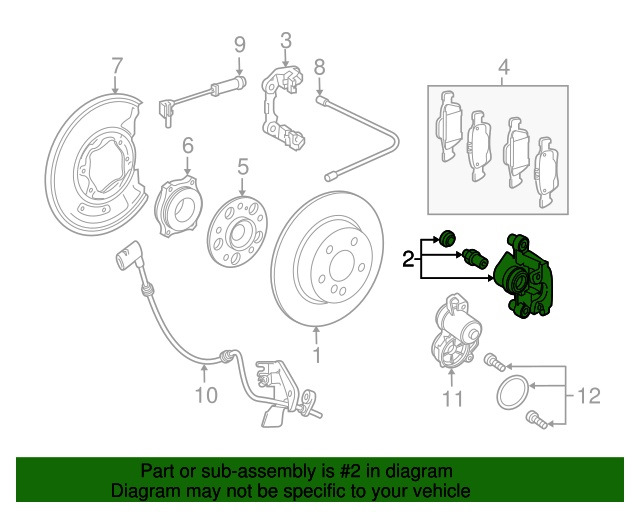 A2044231281 Тормозной суппорт Mercedes | Запчасти на DRIVE2