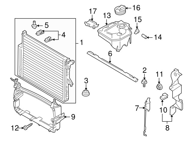 7L0121253A Радиатор системы охлаждения VAG | Запчасти на DRIVE2