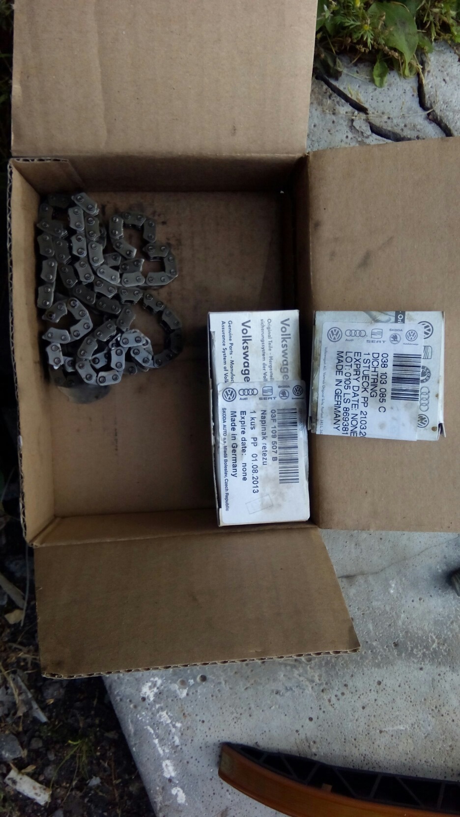 03F109507B Натяжное устройство цепи VAG | Запчасти на DRIVE2