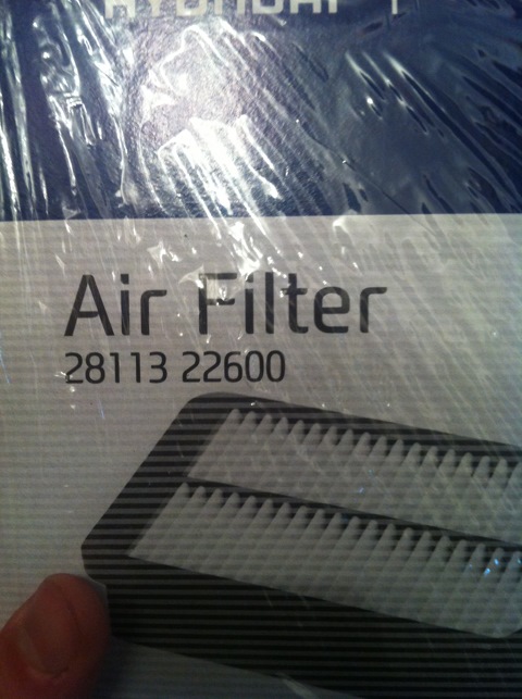 2811322600 Фильтр воздушный KIA HYUNDAI | Запчасти на DRIVE2