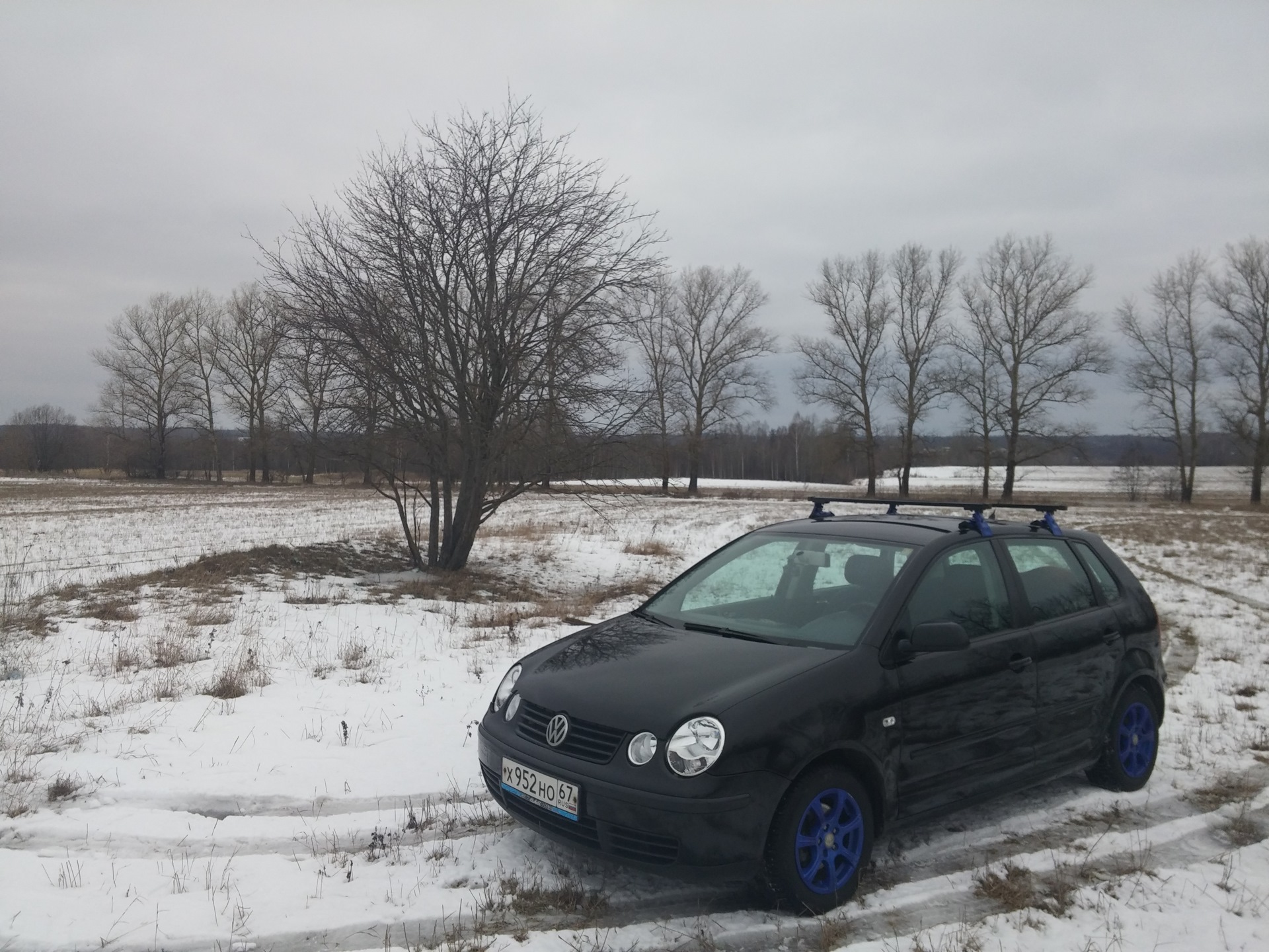Пару фоточек с конца зимы. — Volkswagen Polo Hatchback Mk4, 1,4 л, 2003 ...