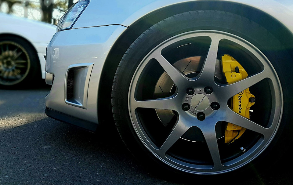 Примерка Prodrive GС07 18/8j +43 — Subaru Legacy (BL/BP), 2 л, 2004 ...