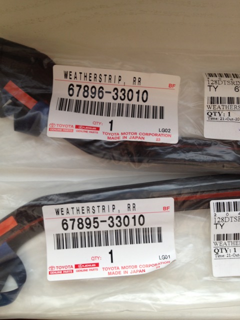 6789533010 УПЛОТНИТЕЛЬ ДВЕРИ TOYOTA LEXUS | Запчасти на DRIVE2