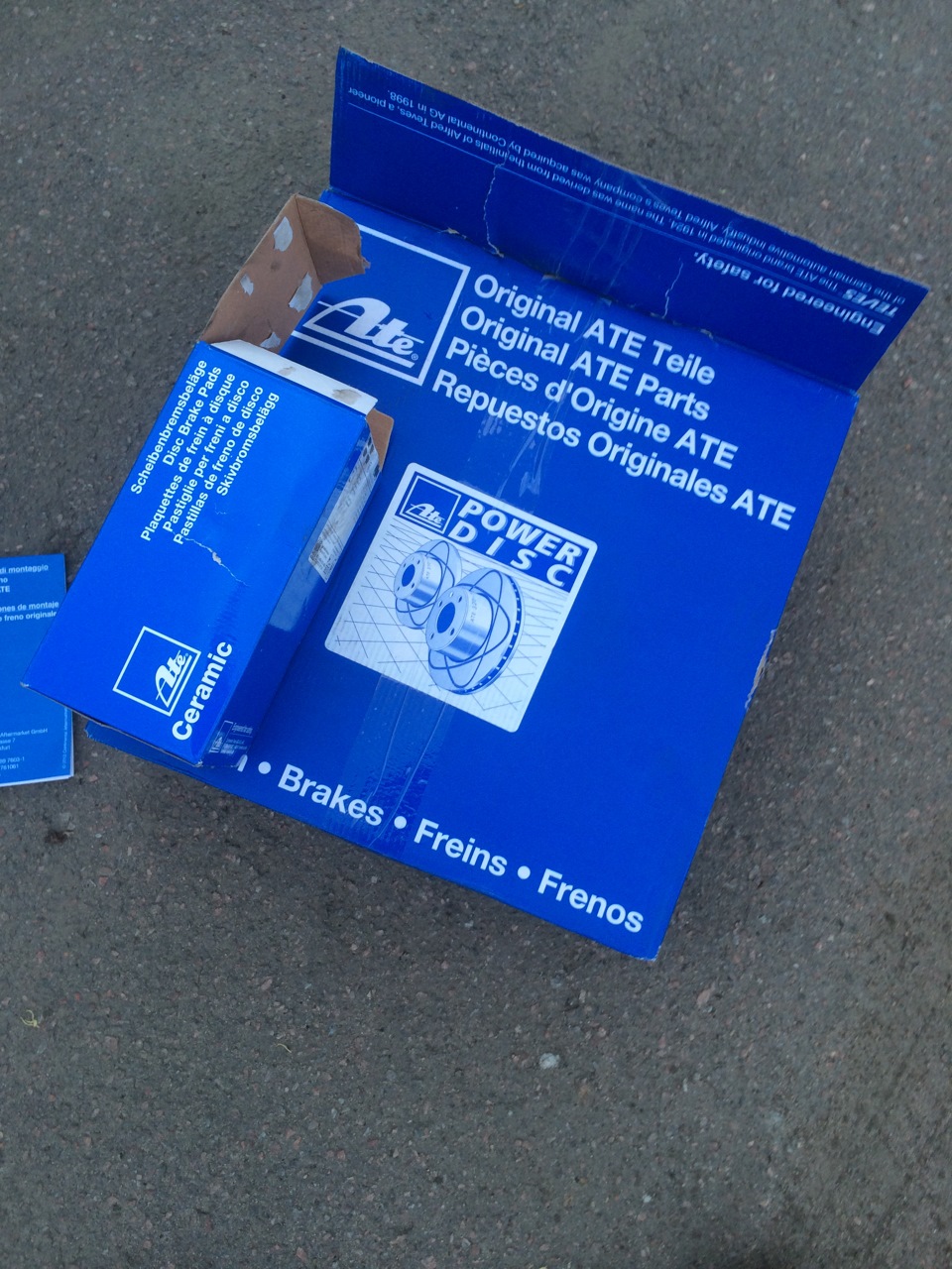 ATE Power Disc +Ate ceranic — BMW 3 series (E46), 3 л, 2004 года ...