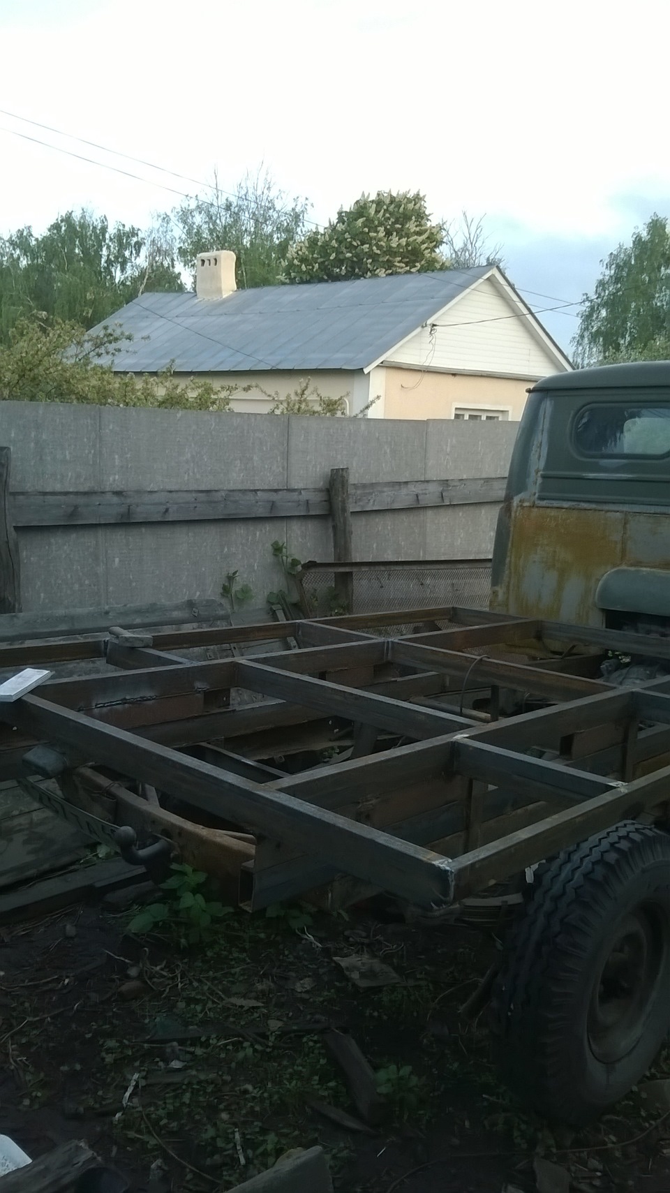 продолжение сборки платформы кузова — УАЗ 3303, 1985 года | кузовной ...