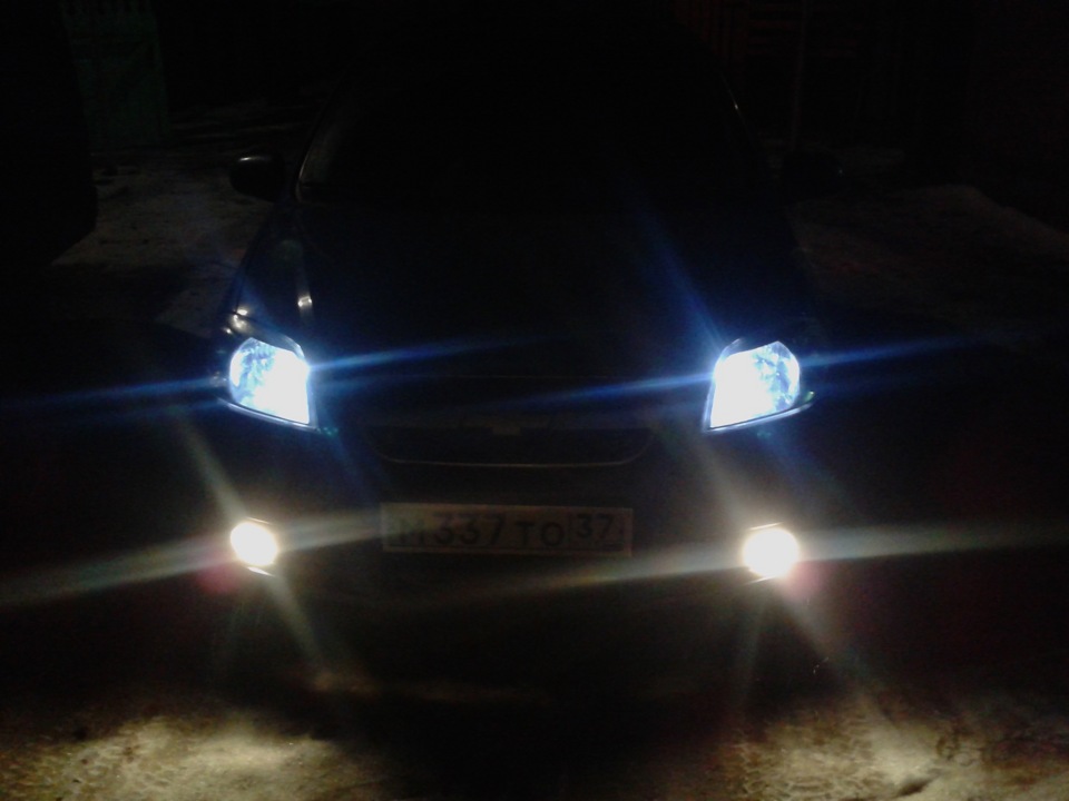 Установил противотуманные фары — Chevrolet Aveo Sedan (1G), 1,4 л, 2008 ...