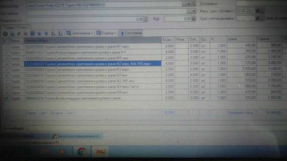 Подготовка к замене кузова — Toyota Land Cruiser Prado 70-series, 3 л ...