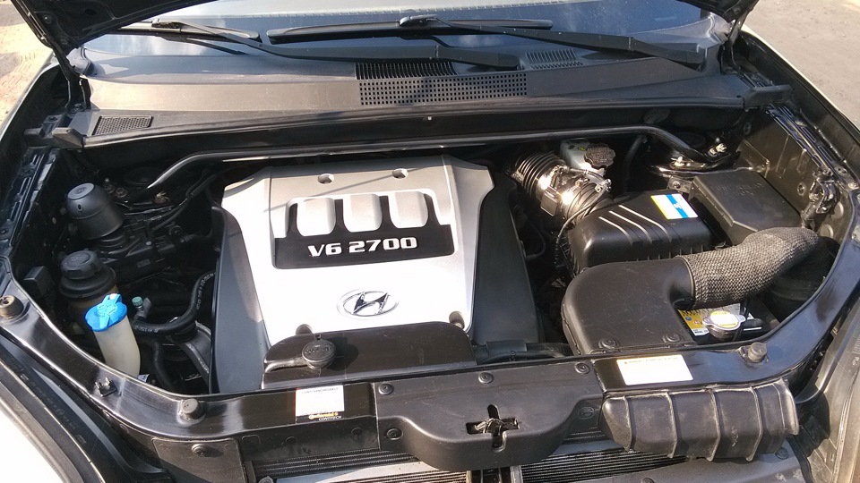 Hyundai Tucson (JM) 2.7 бензиновый 2006 | 2,7 AWD G6BA-G на DRIVE2