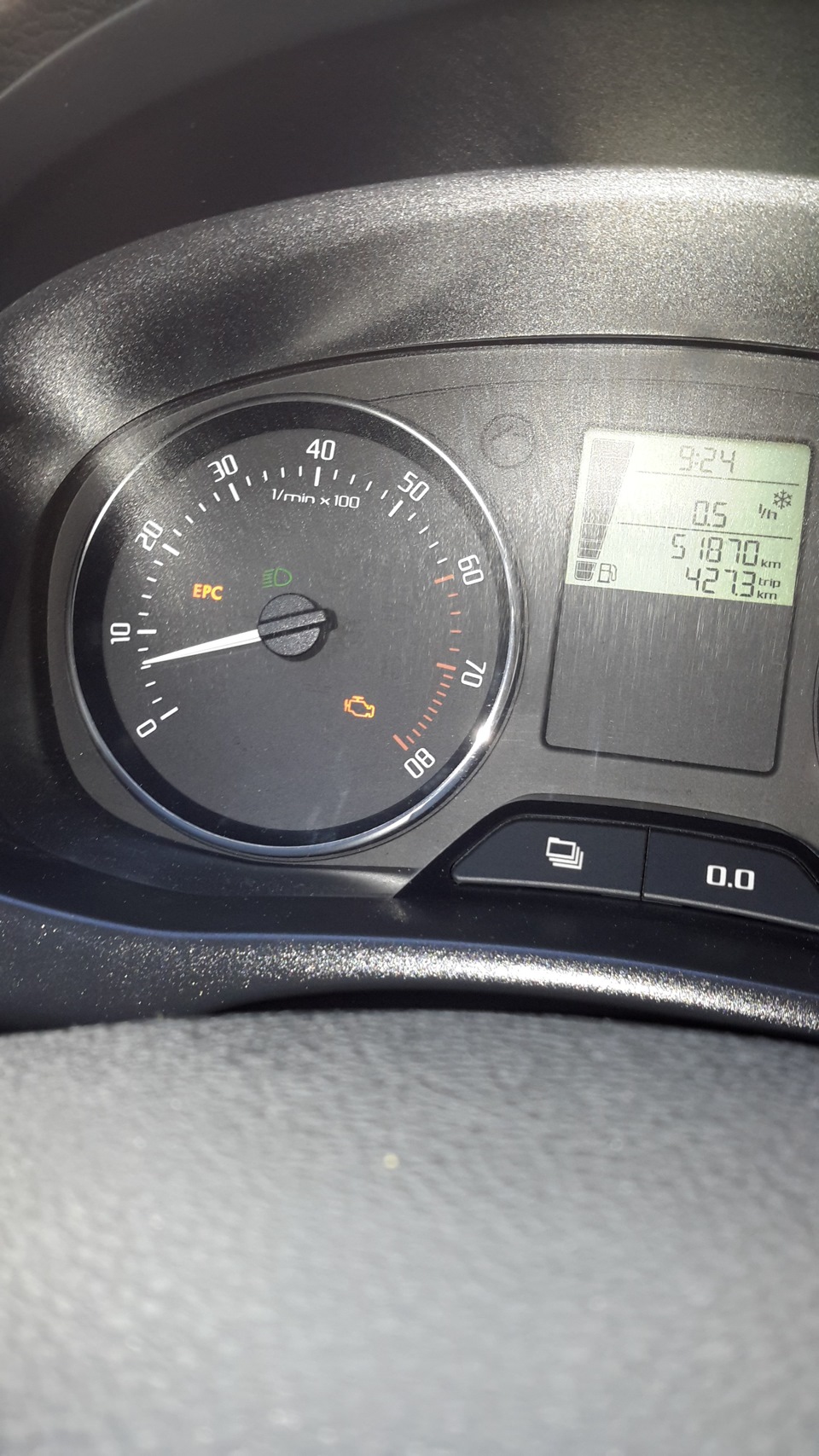 Датчики epc и ог — Skoda Fabia Mk2, 1,4 л, 2010 года | поломка | DRIVE2