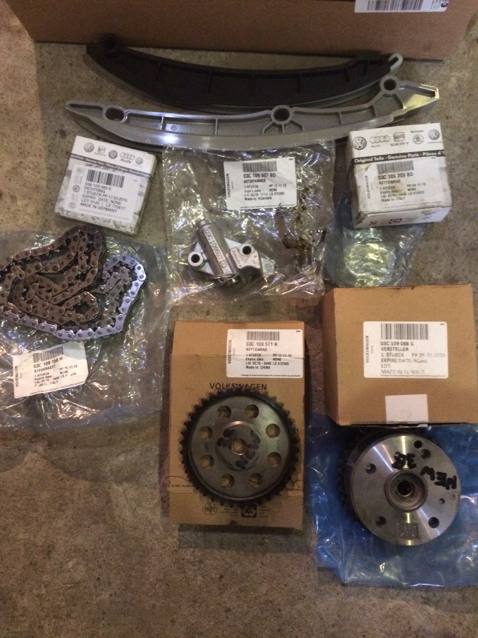 03C109507BD Натяжное устройство цепи VAG | Запчасти на DRIVE2