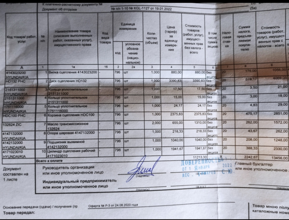 4147132000 Шаровая опора вилки выключения сцепления KIA HYUNDAI ...