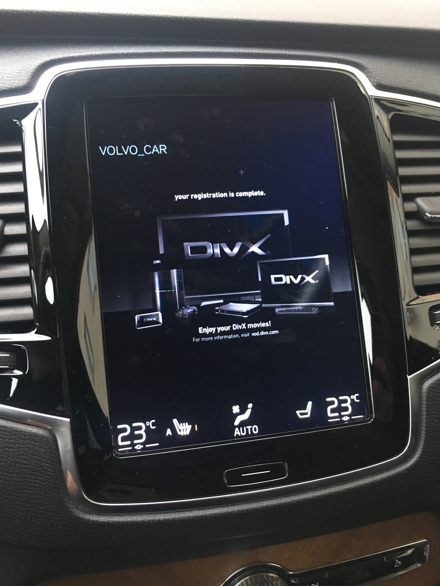 Активация DivX прошла успешно! — Volvo XC90 (2G), 2 л, 2017 года ...