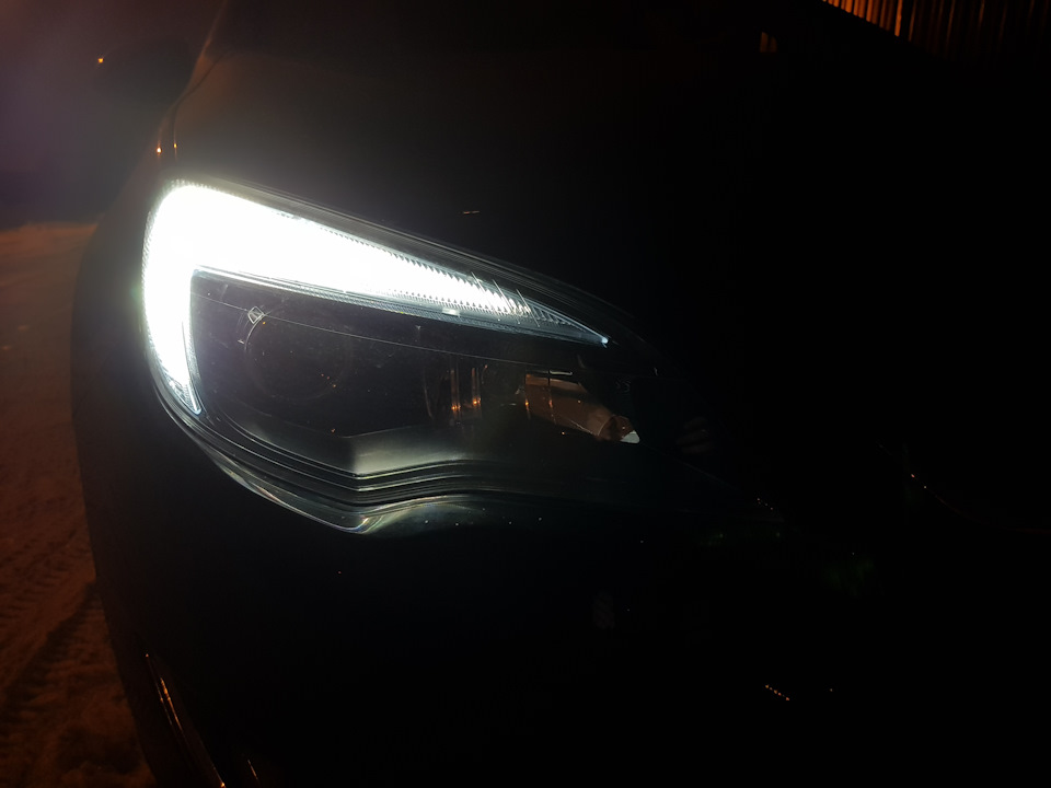 Led лампы Osram W21/5 в ДХО Astra J 5D — Opel Astra J, 1,6 л, 2013 года ...