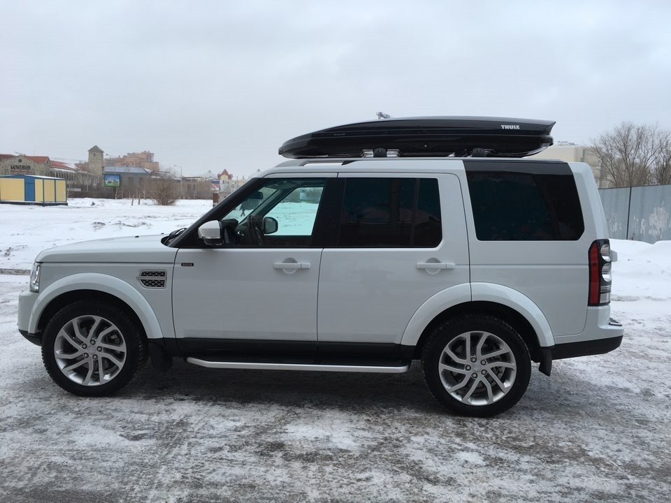 Бокс Thule Dynamic 900 (L) — Land Rover Discovery IV, 3 л, 2015 года ...