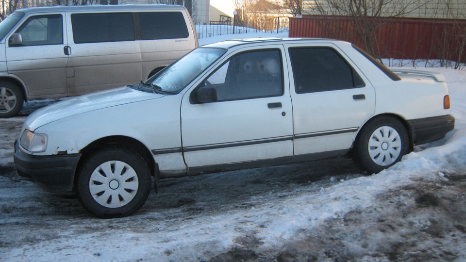 мое первое небольшое ДТП — Ford Sierra, 2 л, 1987 года | ДТП | DRIVE2
