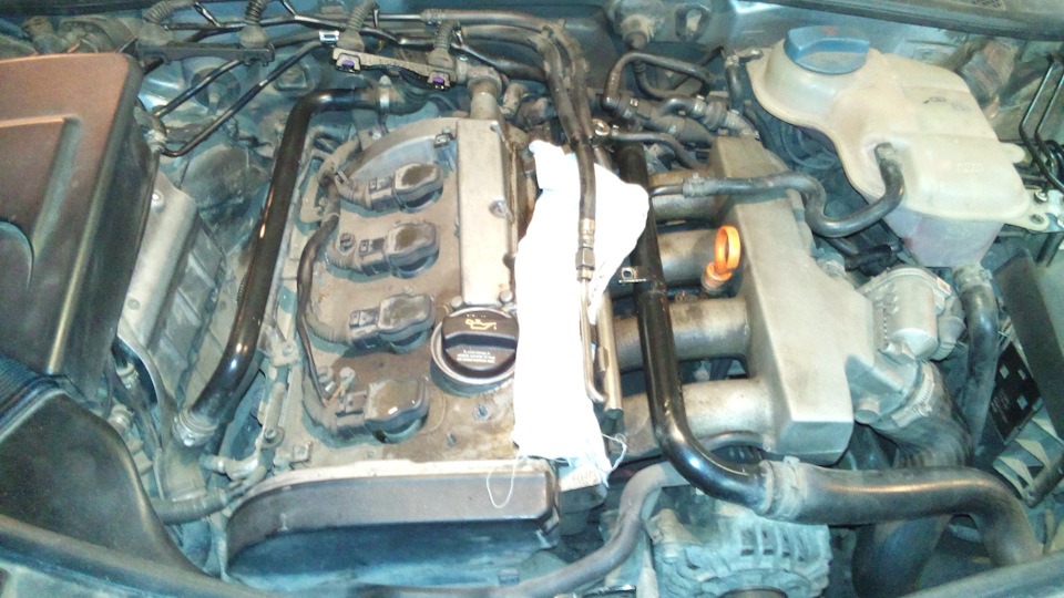 Снимаем впуск… а там! — Volkswagen Passat B5, 1,8 л, 2003 года | своими ...