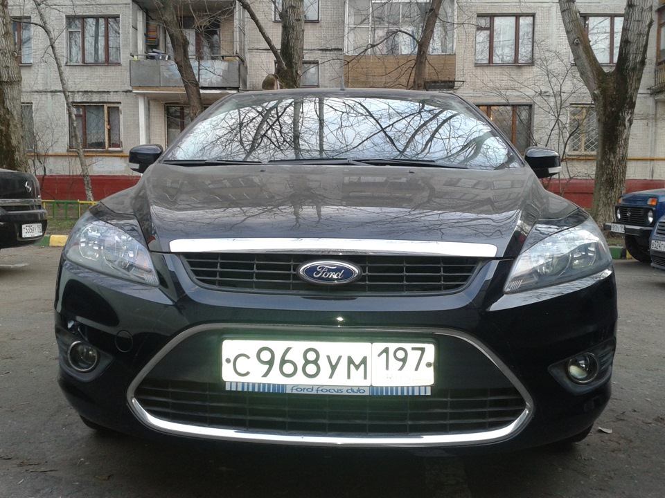 Реснички на фары и накладки порогов — Ford Focus II Hatchback, 2 л ...