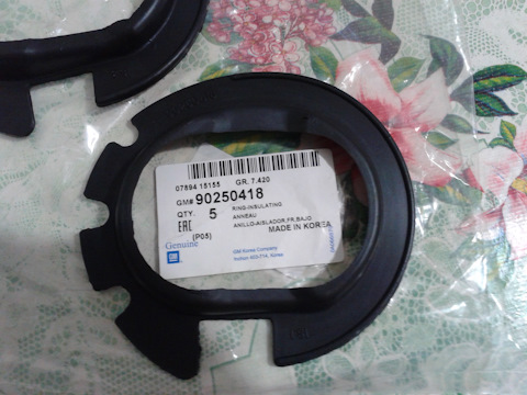 90250418 Проставка/прокладка передней пружины нижняя (оригинал) DAEWOO ...