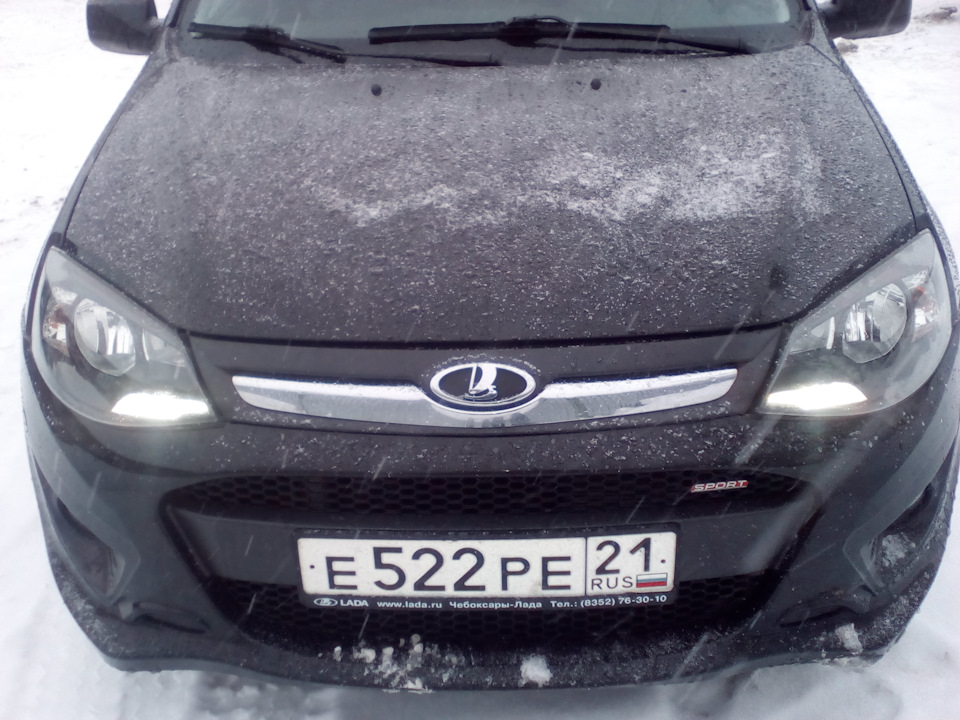 Белый свет в ДХО — Lada Калина 2 Спорт, 1,6 л, 2015 года | электроника ...