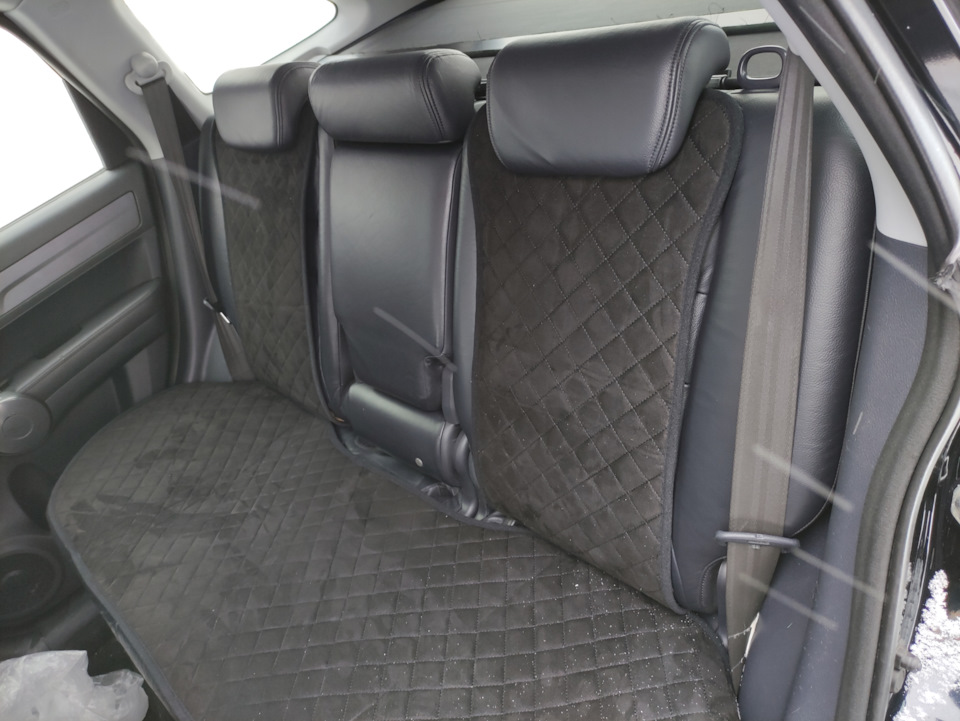 Накидки на сиденья "Корона мех" — Honda CR-V (RE), 2,4 л, 2008 года ...