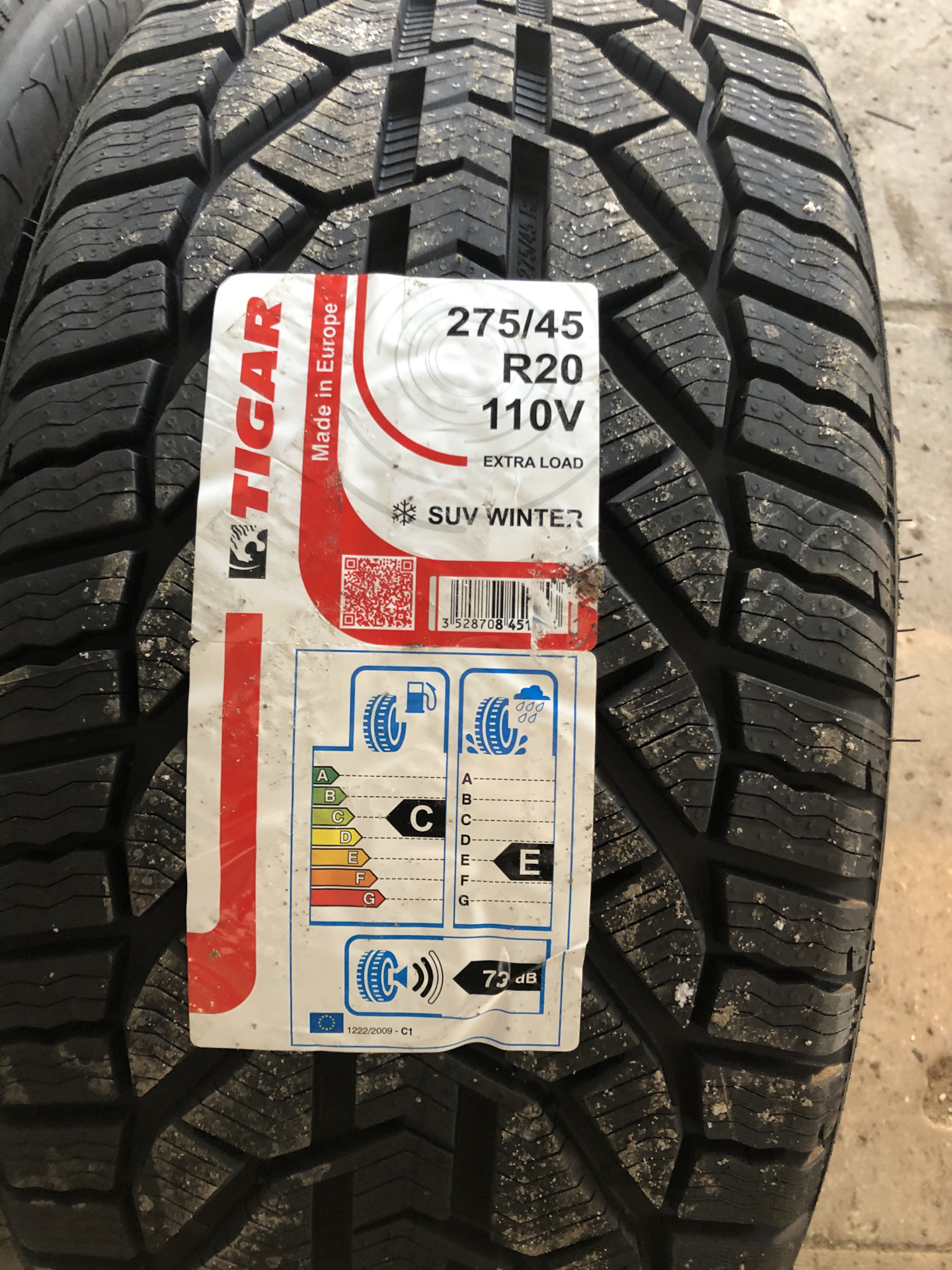 Зимняя резина — Audi Q7 (1G), 3 л, 2010 года | шины | DRIVE2