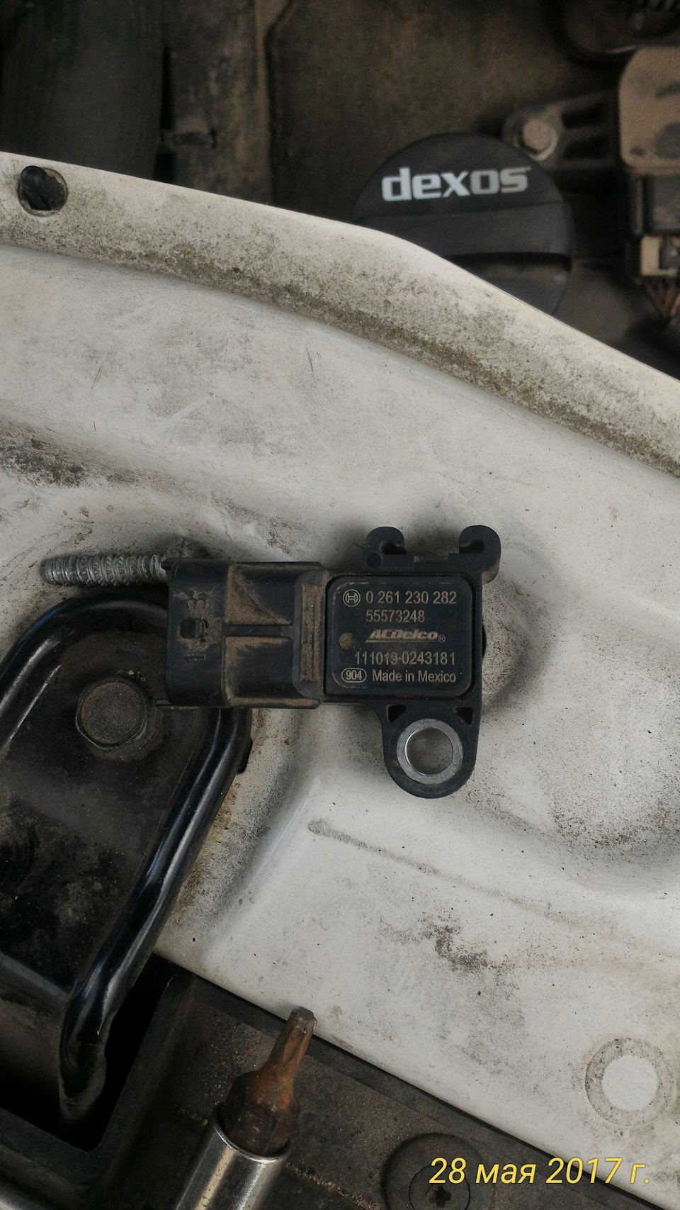 55573248 Датчик давления воздуха во впускном коллекторе GM | Запчасти ...