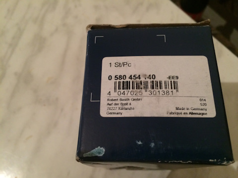 0580454140 Электрический топливный насос BOSCH | Запчасти на DRIVE2