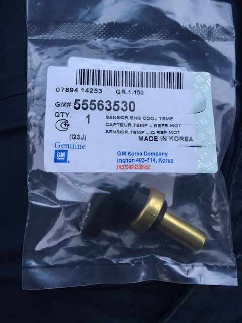 55563530 Датчик, температура охлаждающей жидкости GM | Запчасти на DRIVE2