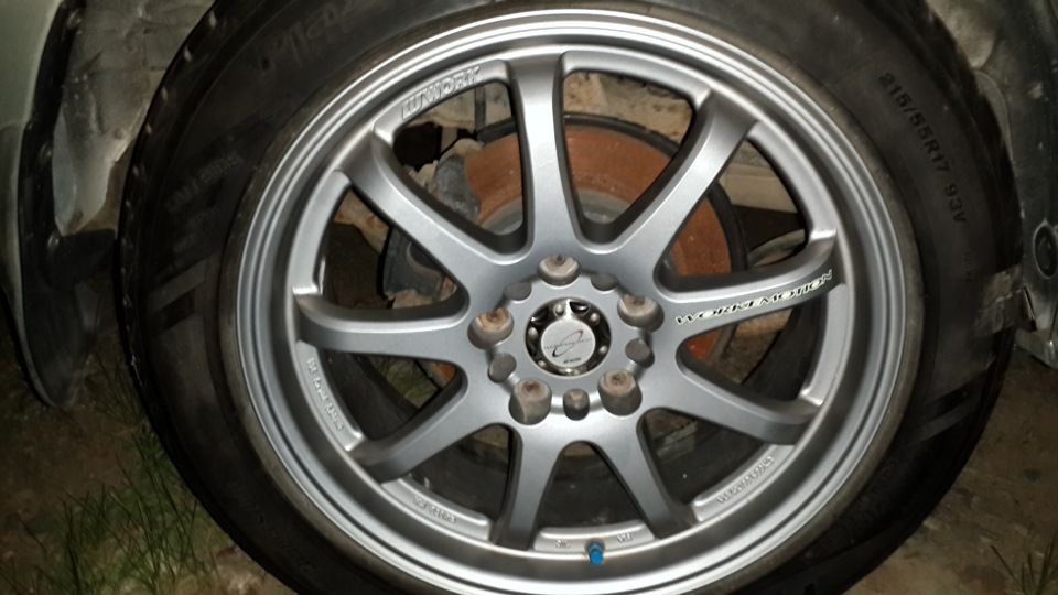 А вот и "новые " диски. — Toyota Mark II Qualis, 2,2 л, 2000 года ...