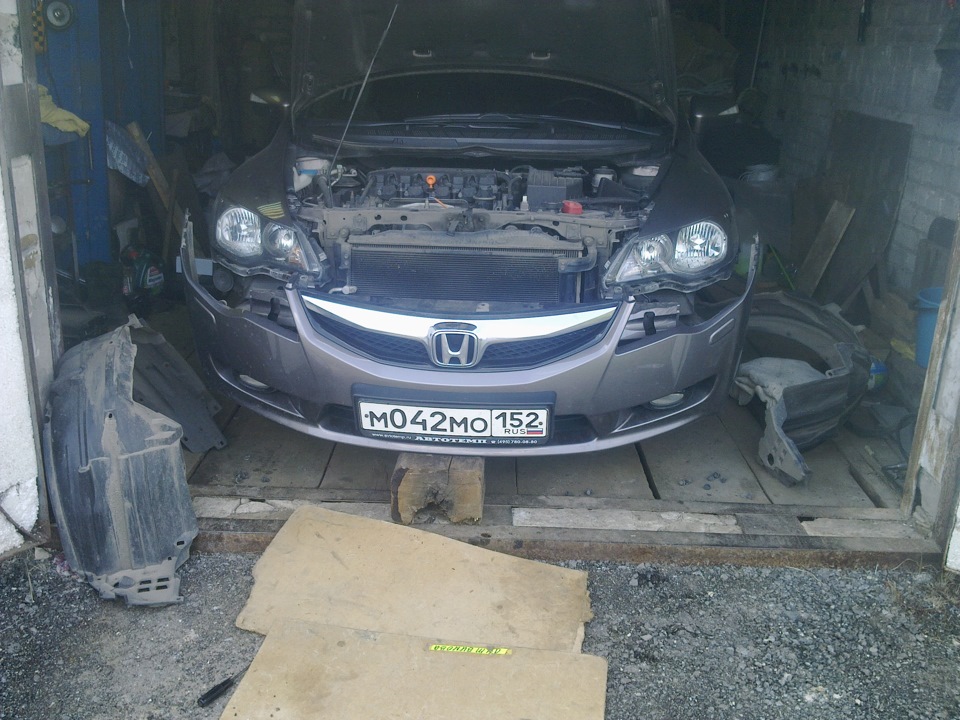 Ксенон в противотуманки — Honda Civic 4D (8G), 1,8 л, 2010 года ...