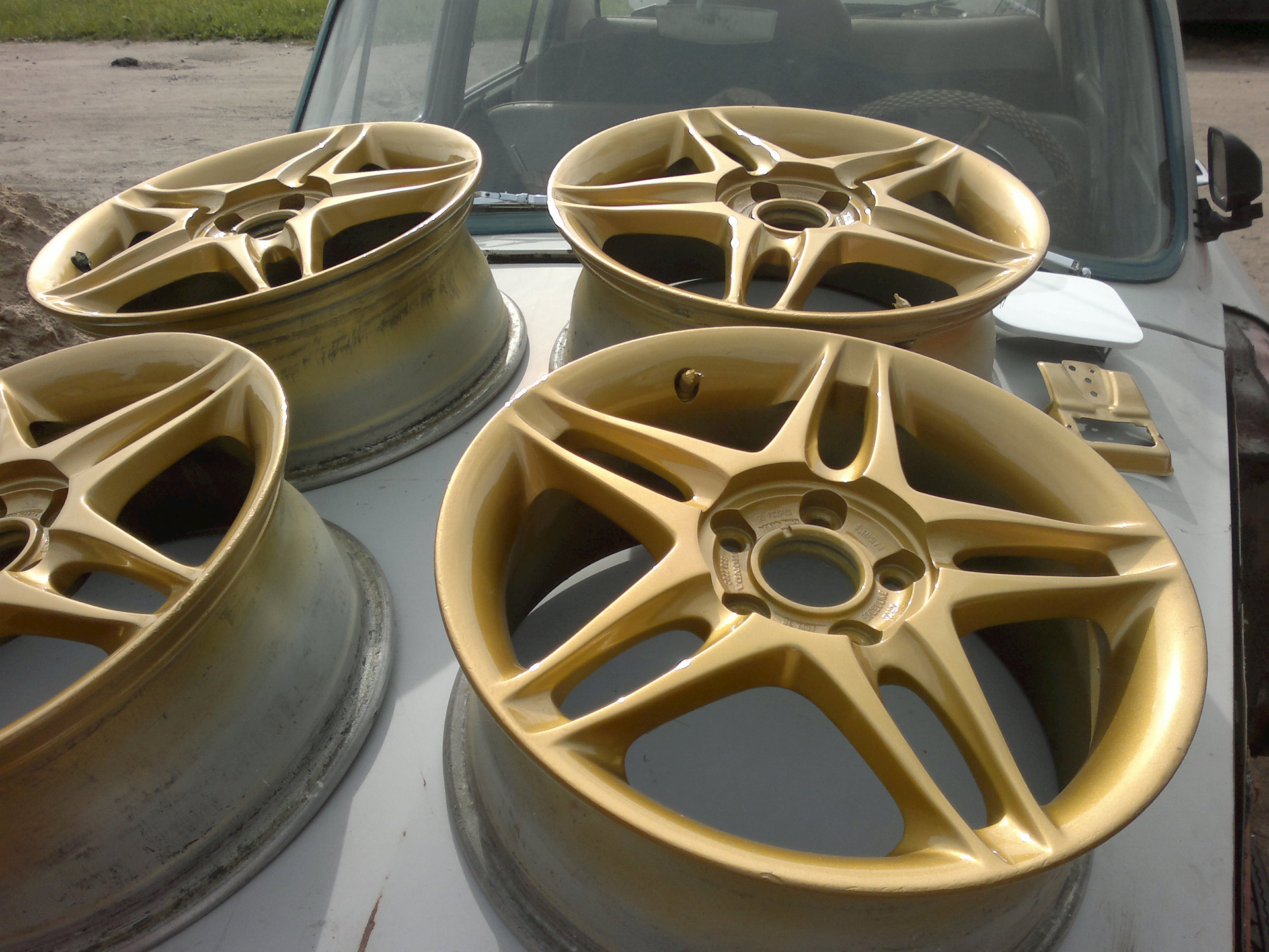 Покраска часть 5 (Диски) — Honda Accord Type R (CH1), 2,2 л, 2001 года ...