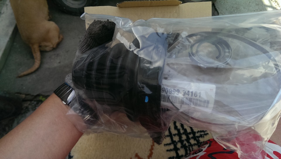 порвался пыльник гранаты . — Toyota Land Cruiser Prado 120-series, 4 л ...