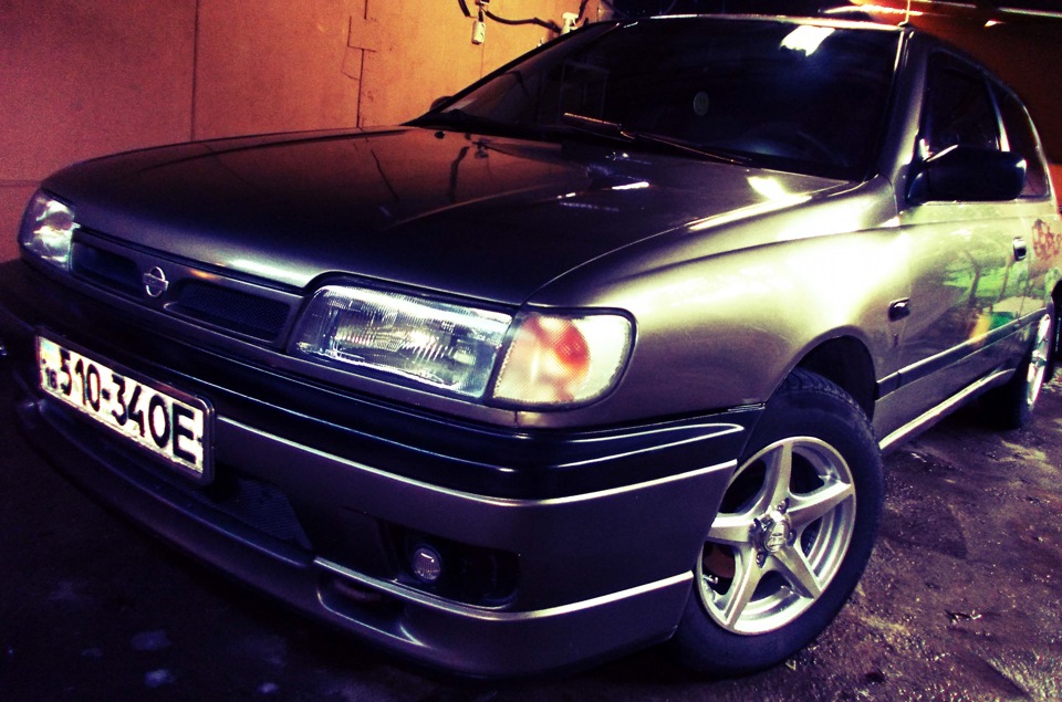 Диски R13 и ксенон в ПТФ — Nissan Sunny (B13), 1,4 л, 1993 года ...