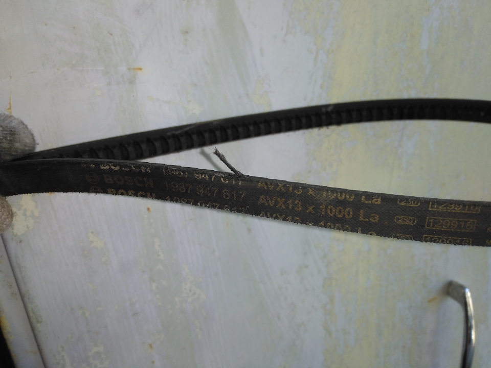 Ремень генератора Dongil 13x1000 — Mitsubishi Lancer III, 1,8 л, 1987 ...