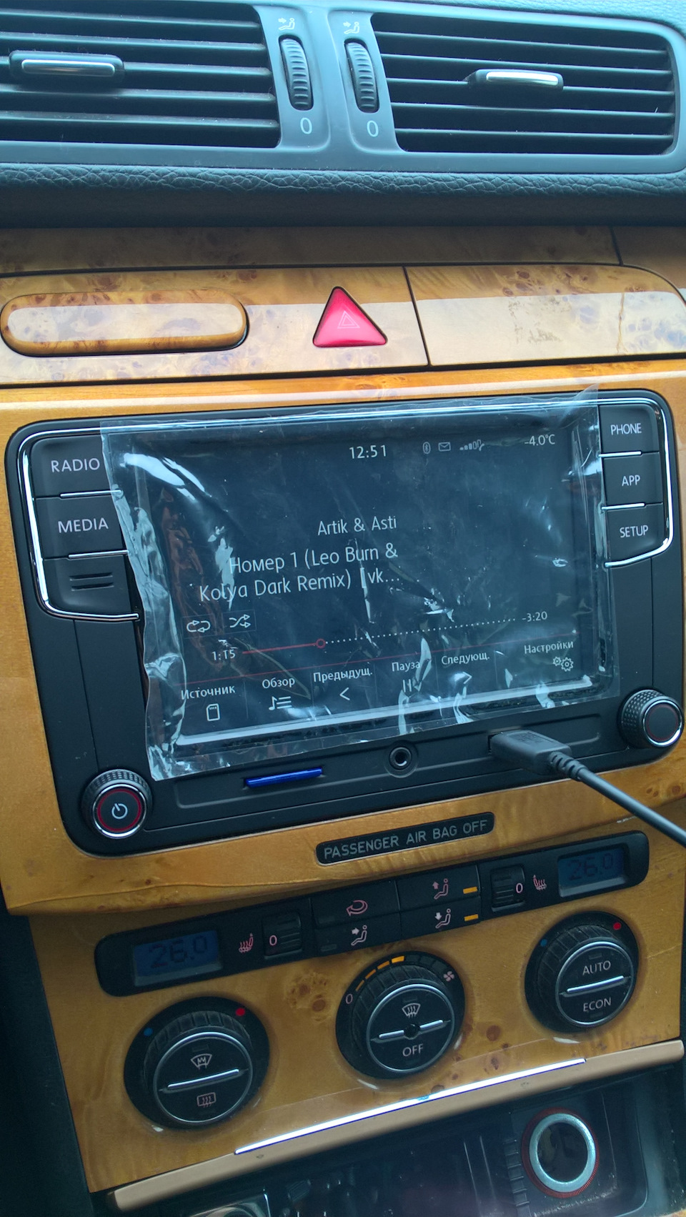 Rcd 340 — Volkswagen Passat B6, 2 л, 2005 года | аксессуары | DRIVE2