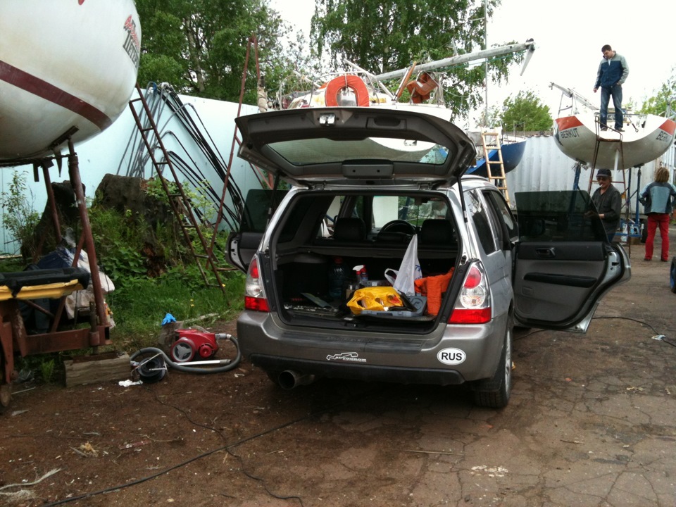 Красим салазки сидений) — Subaru Forester (SG), 2 л, 2006 года | своими ...