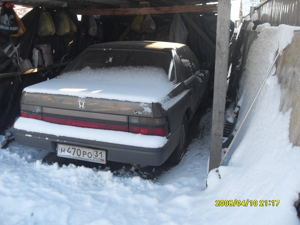 Зимует Легенда — Honda Legend (KA1-KA6), 2,5 л, 1987 года | наблюдение ...