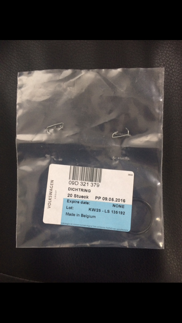 09D321379 Уплотнительное кольцо VAG | Запчасти на DRIVE2