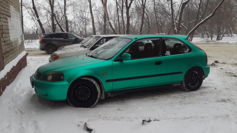 Зимние колеса, ТО и фетиш ^_^ — Honda Civic Hatchback (6G), 1,5 л, 2000 ...
