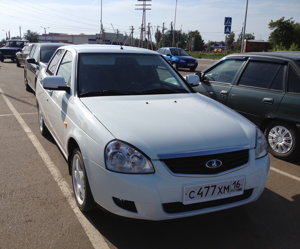 Пороги, зеркала, рамки номеров и задняя сабля. — Lada Приора седан, 1,6 ...
