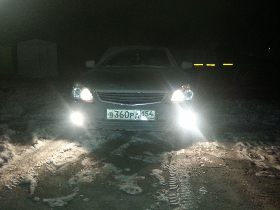Туманки — Lada Приора седан, 1,6 л, 2008 года | стайлинг | DRIVE2