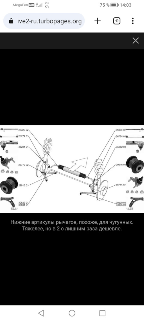 2991601 Сайлентблок рычага подвески LEMFORDER | Запчасти на DRIVE2