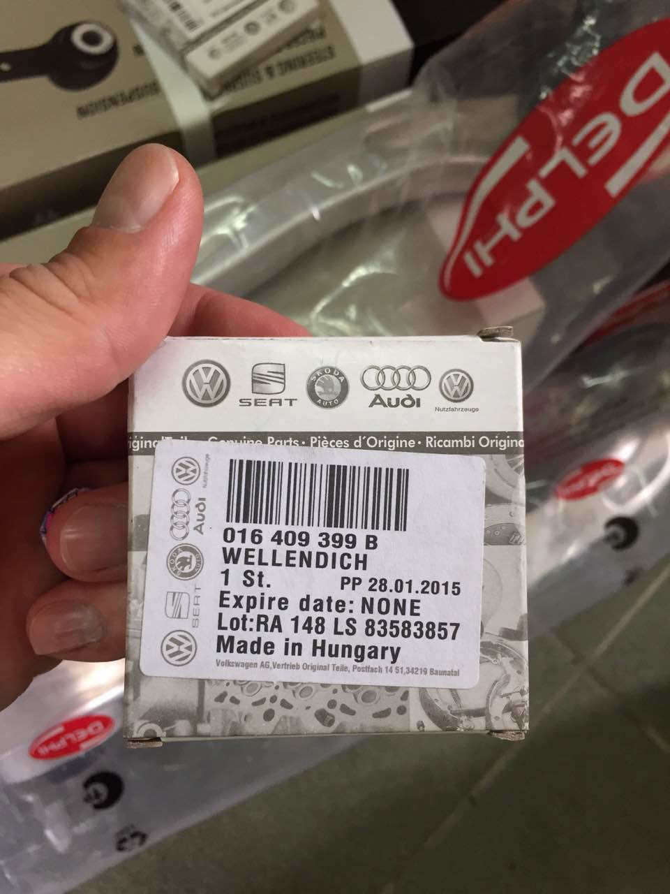 016409399B Уплотнительное кольцо вала VAG | Запчасти на DRIVE2