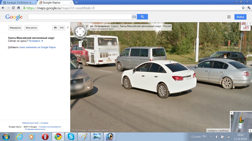 google карта.) — Chevrolet Cruze (1G), 1,6 л, 2012 года | наблюдение ...