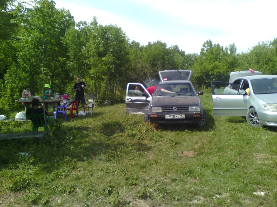 Поездка на шашлыки — Toyota Corolla (120), 1,6 л, 2003 года | встреча ...