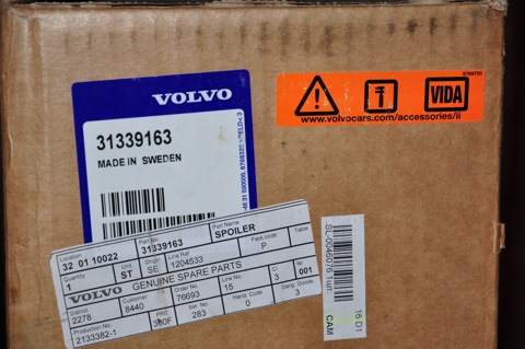 31339163 Спойлер Volvo | Запчасти на DRIVE2
