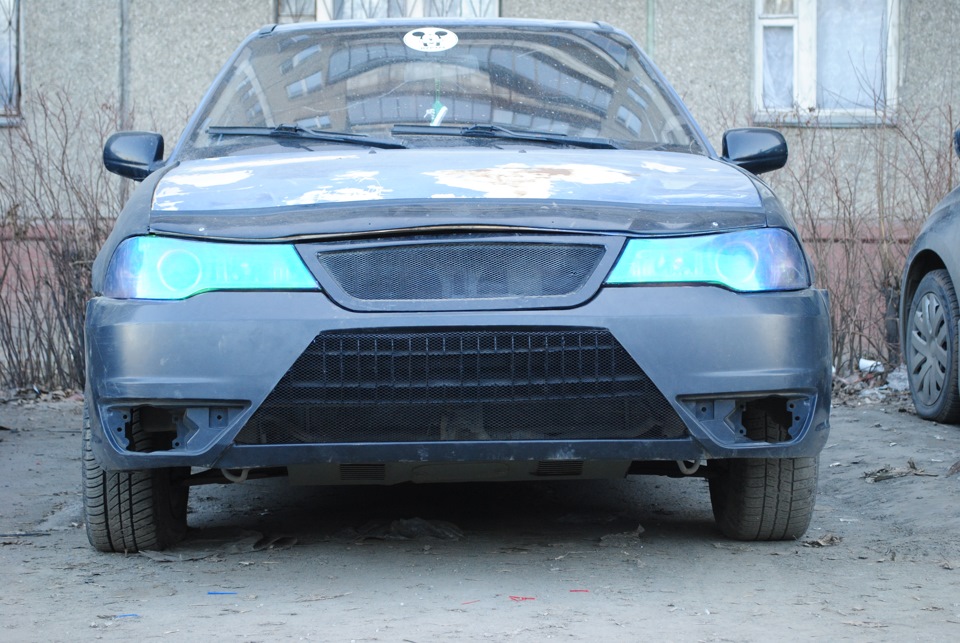 бампер под Lancer — Daewoo Nexia (N150), 1,5 л, 2008 года | стайлинг ...