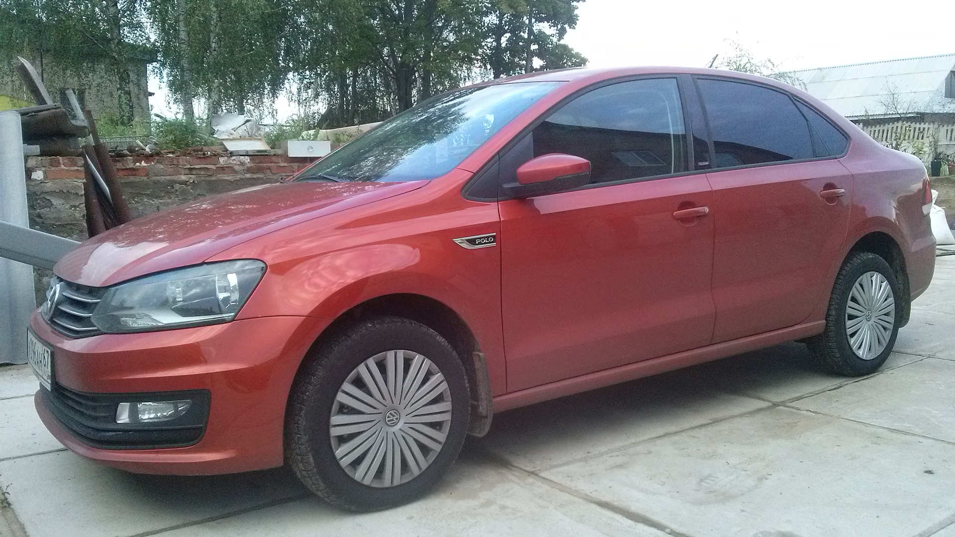 Volkswagen Polo Sedan 1.6 бензиновый 2016 | Allstar Copper Orange на DRIVE2