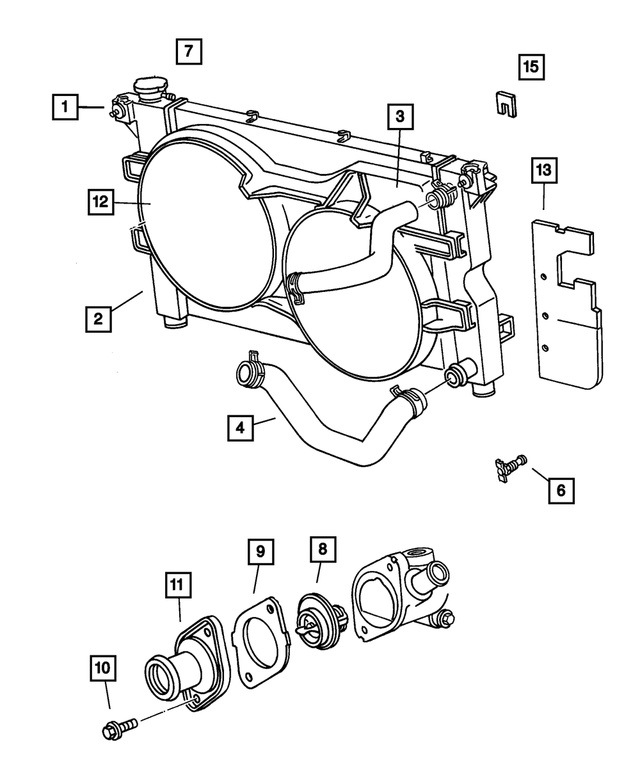 4573560AB Термостат, охлаждающая жидкость Chrysler | Запчасти на DRIVE2